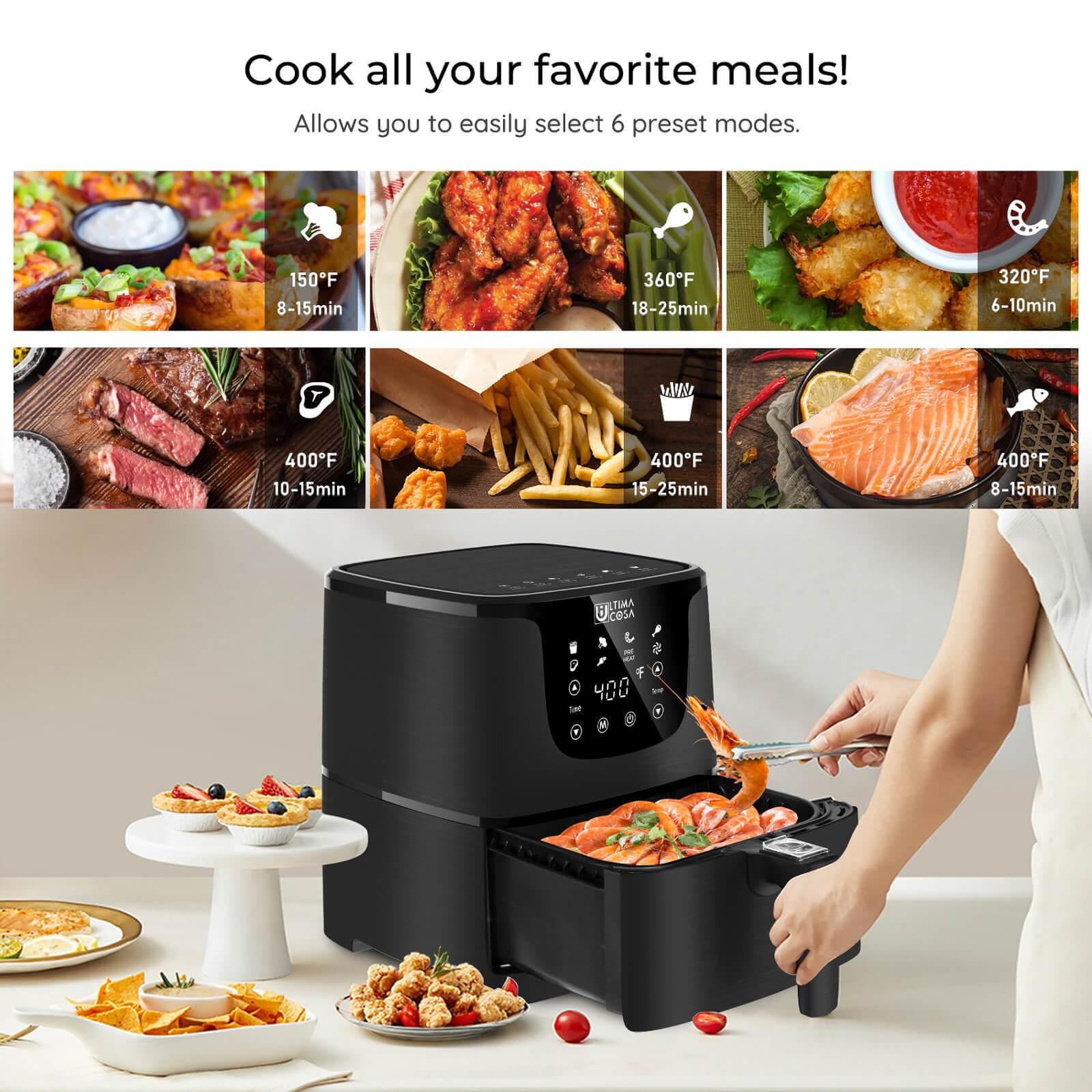 Product_奇妙_Ultima Cosa Presto Luxe Plus Air Fryer 5L (Black)2 - QIMIAO